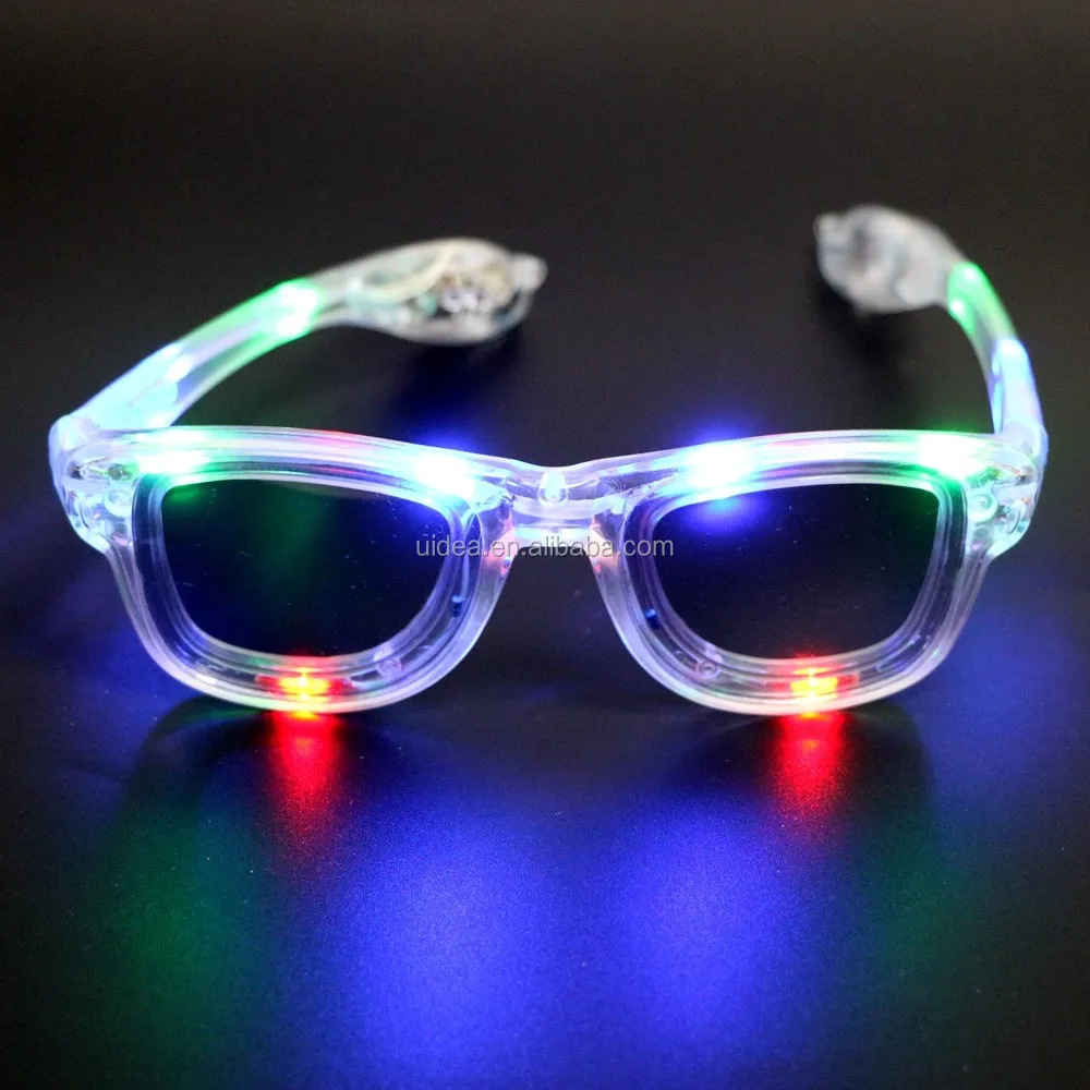 Led Glasses /3 Mode 10leds Light Up Sunglasses With Lens For Party ...