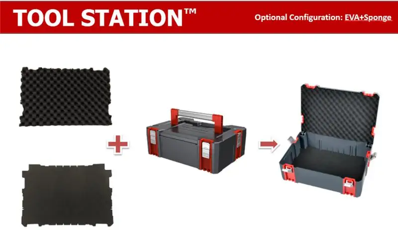 Vertak Portable Plastic Modular Chest Roller Tool Box Cabinet Garage ...