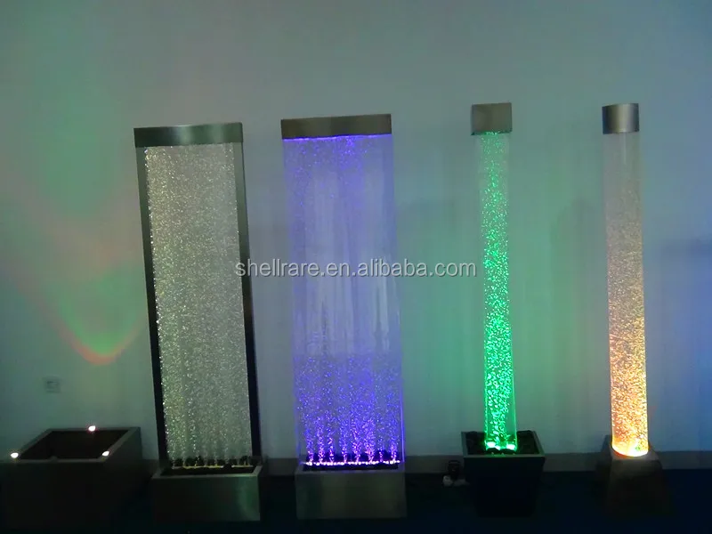 Office Lobby Decor Bubble Water Acrylic Wall With Rgb Remote Controller ...