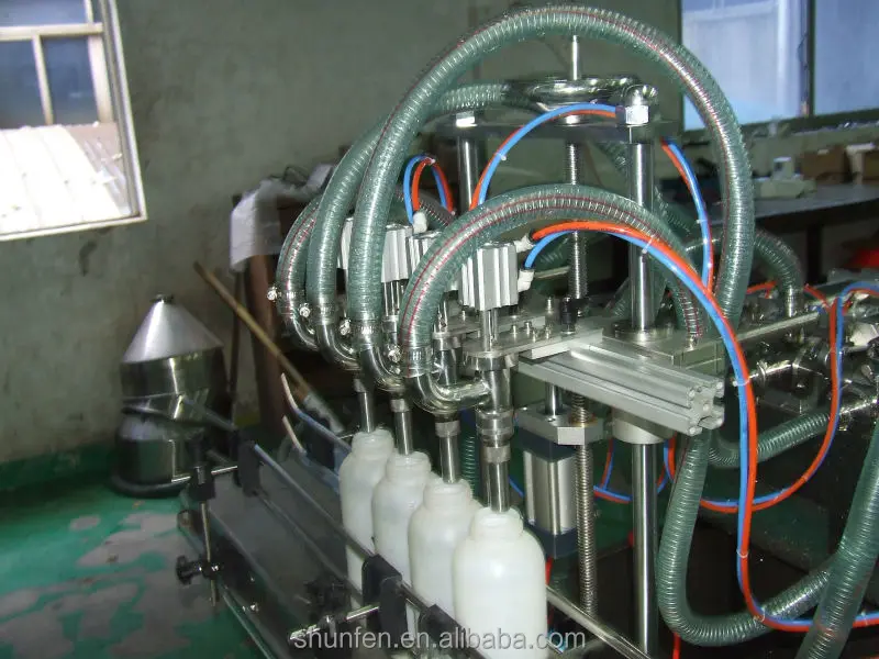 Pneumatic 4-head Liquid Dosing Machine With Pneumatic Lifting Filling ...