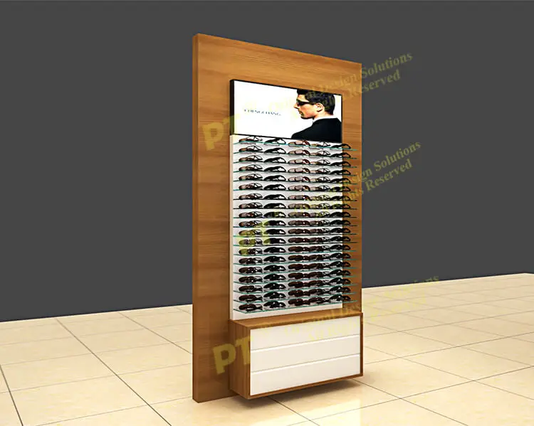 Free Standing Optical Frame Display Trays Rack For Optical Store ...