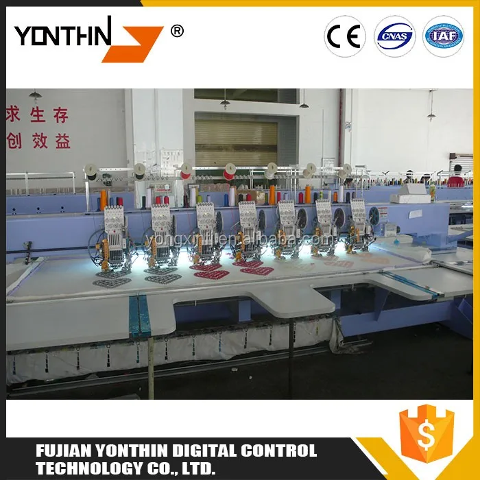 Yonthin Multi Head Flat Computerized Embroidery Machine Prices Large ...