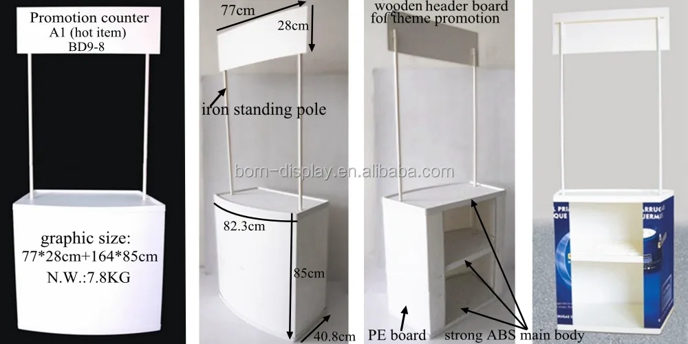 Sample Demo Promotion Abs Plastic Stand Supermarket Tasting Stall Table ...