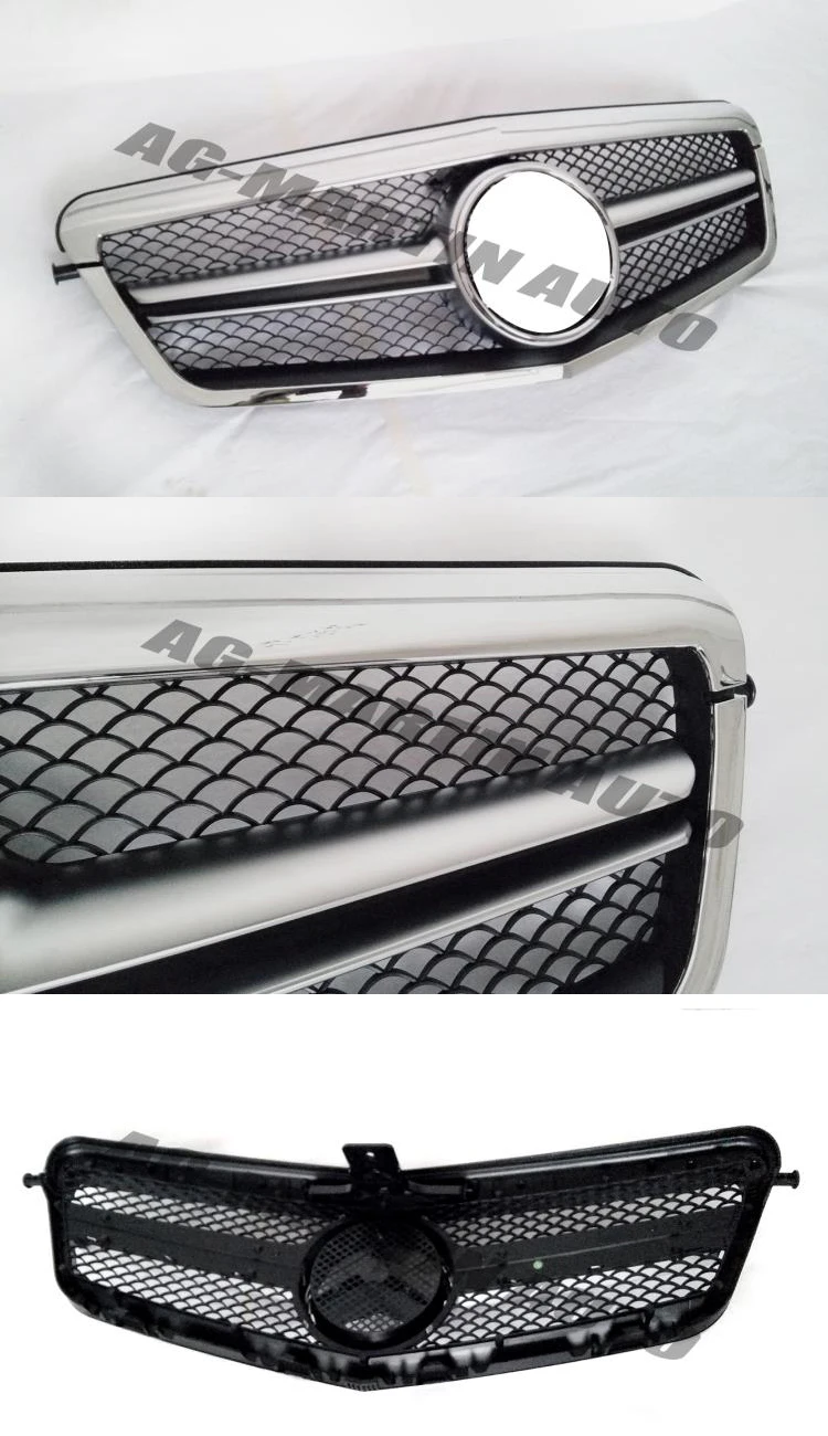 Chrome Abs Car Radiator Grill Front Bumper Racing Grille Mesh Grills ...