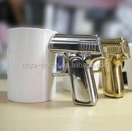 Creative Ceramic Gun Mug / Gun Handle Coffee Mug / Gun Shaped Mug - Buy ...