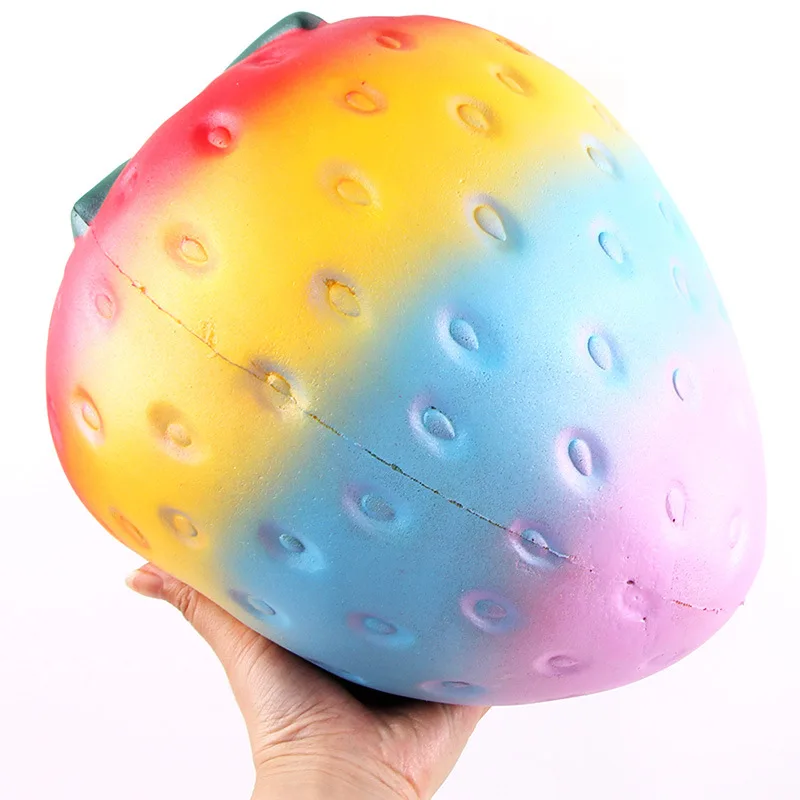 Christmas Toy Super Jumbo 28cm Soft Slow Rising Toys Rainbow Color ...