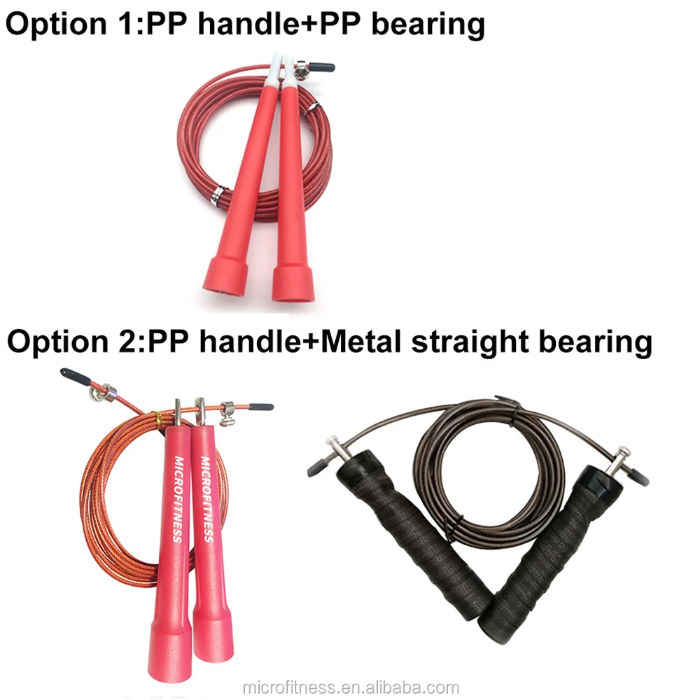 Professional Sport Fitness Jump Rope Speed Cable with Bearings Training ...