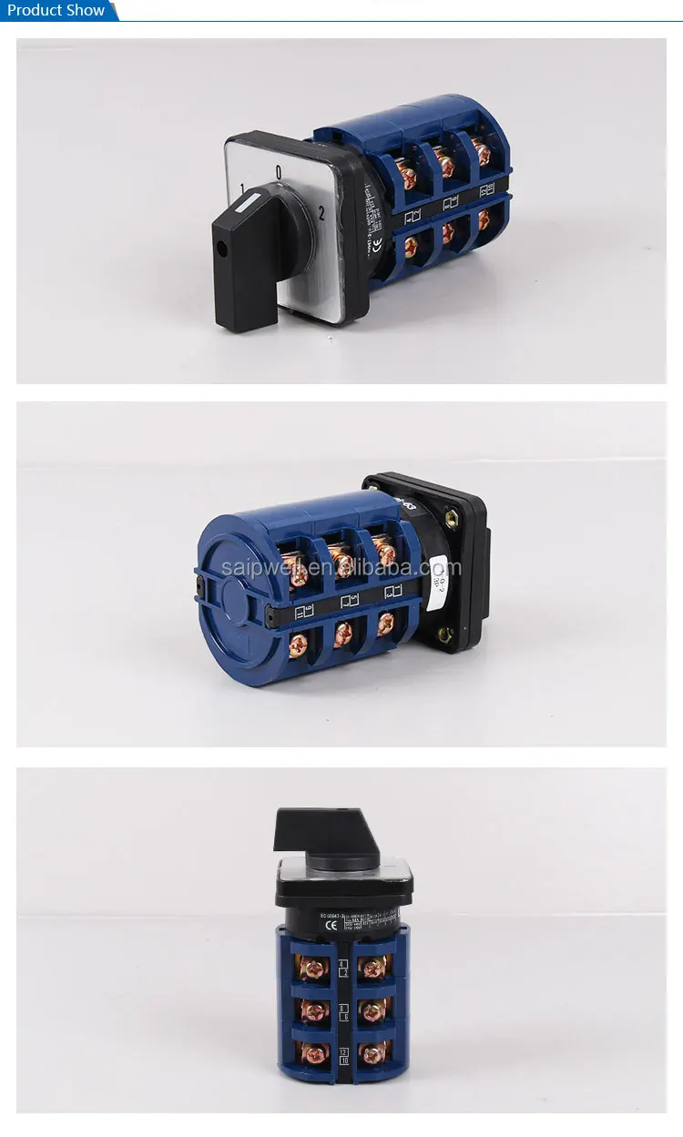 Rotary Cam Switch Rotary Dip Switch 4 Pole 3 Position Rotary Switch ...
