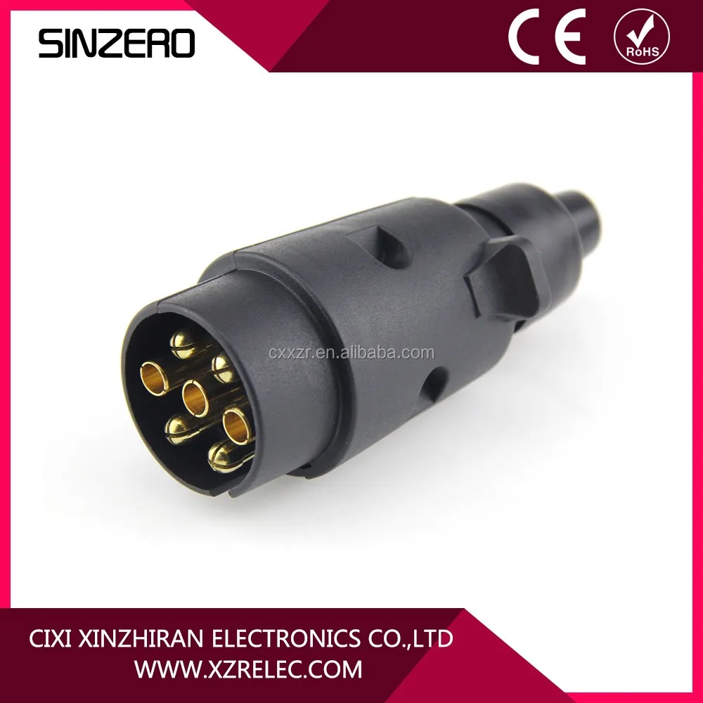 High Quality Trailer Part Round Abs 7 Pin Trailer Socket - Buy Trailer ...
