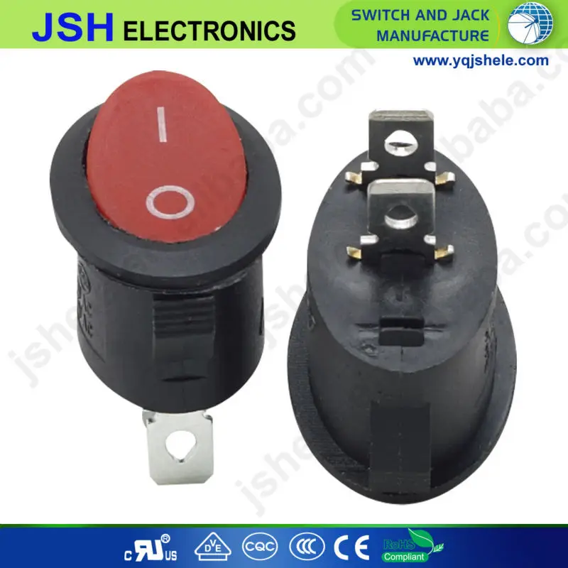 On-off-on 3 Position Spdt Oval Rocker Switch Ac 6a/250v 10a/125v - Buy ...
