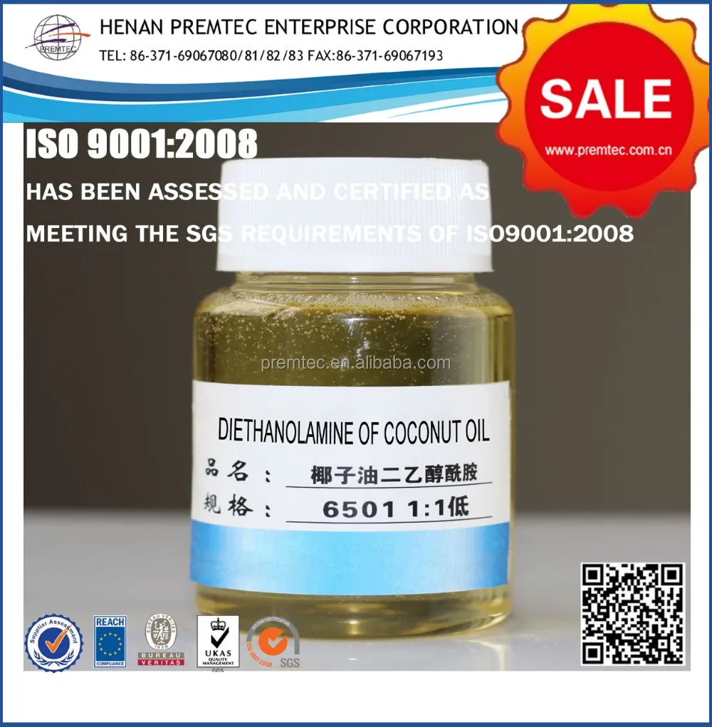 Cocamida Dea Dietanolamina De Aceite De Coco 1:1 Cas:68603-42-9 - Buy ...