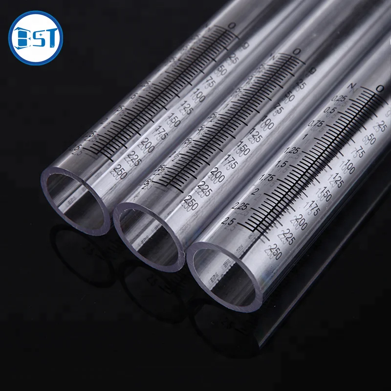 Food Grade Rigid Clear PVC Tubes for Algae Growth