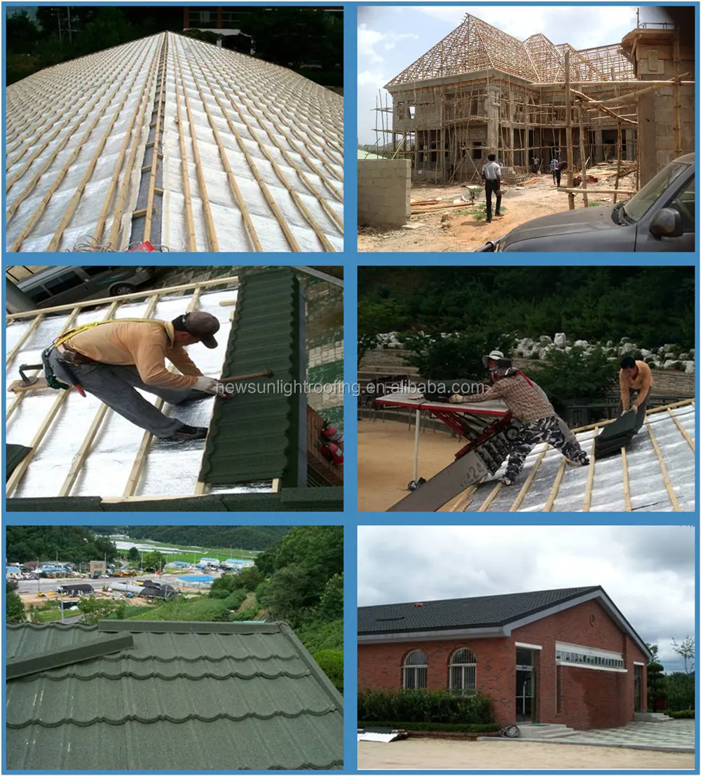 Roof Tile Ridge Cap 1320*420mm Color Stone Coated Metal Roofing Tile ...