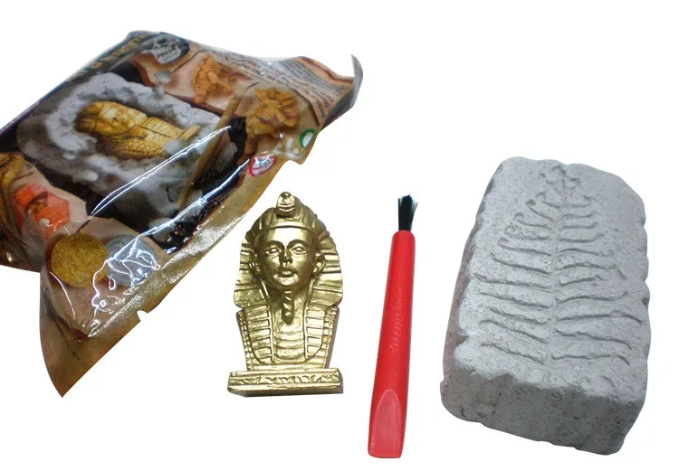 Dig It Out Kids 2018 New Gifts Diy Gypsum Archaeology Glowing Egyption ...