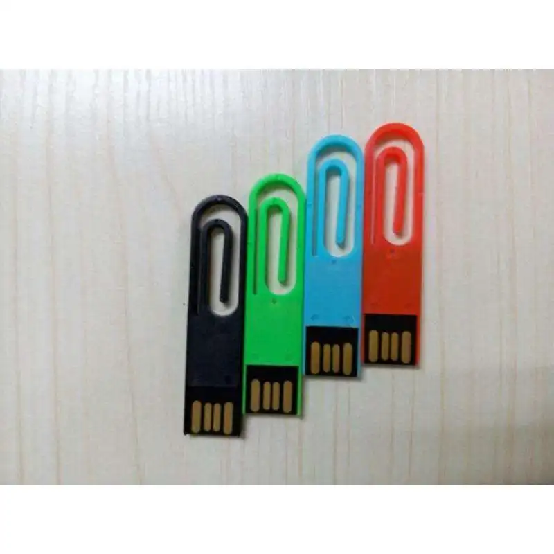 Oem Custom Branded Plastic Paper Clip Usb Flash Drive 16 Gb 32gb 64gb ...