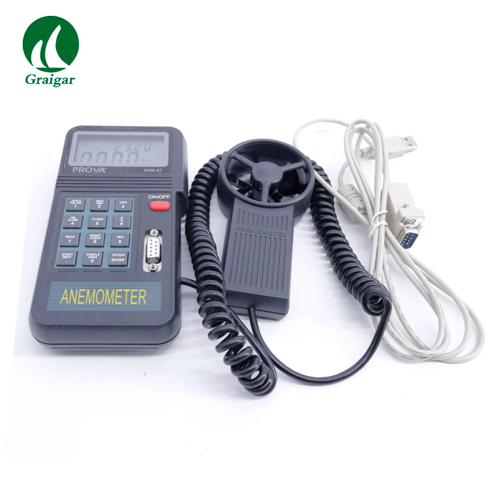 AVM-07 Digital Anemometer Air Volume Meter Wind Speed Meter Range(CMM ...