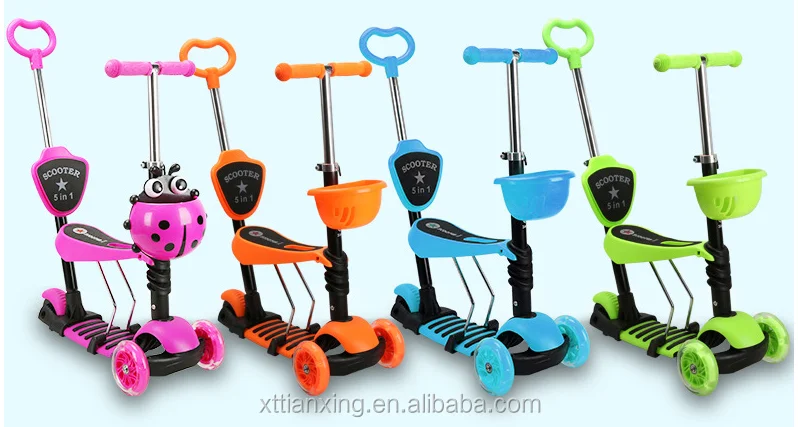 2020 Christmas Gifts Children Plastic Ladybug 3 In 1 Kids Scooter - Buy ...