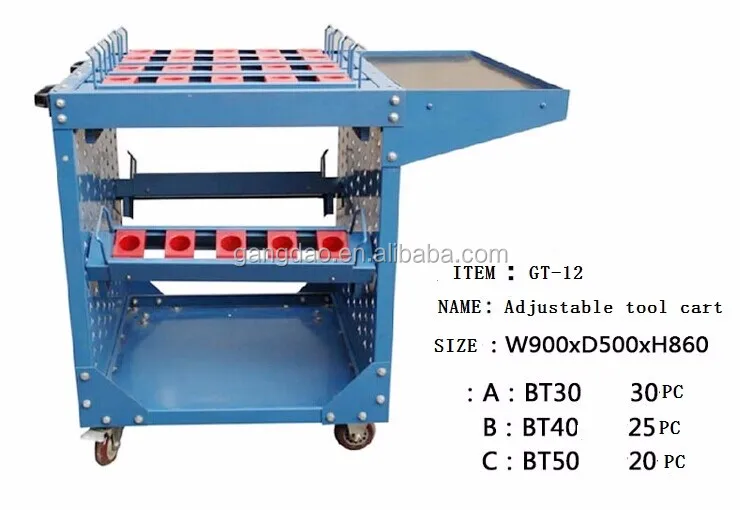 New Cnc Cutting Washing Laser Machine Tool Trolley For Cnc Bt30 Bt40 ...