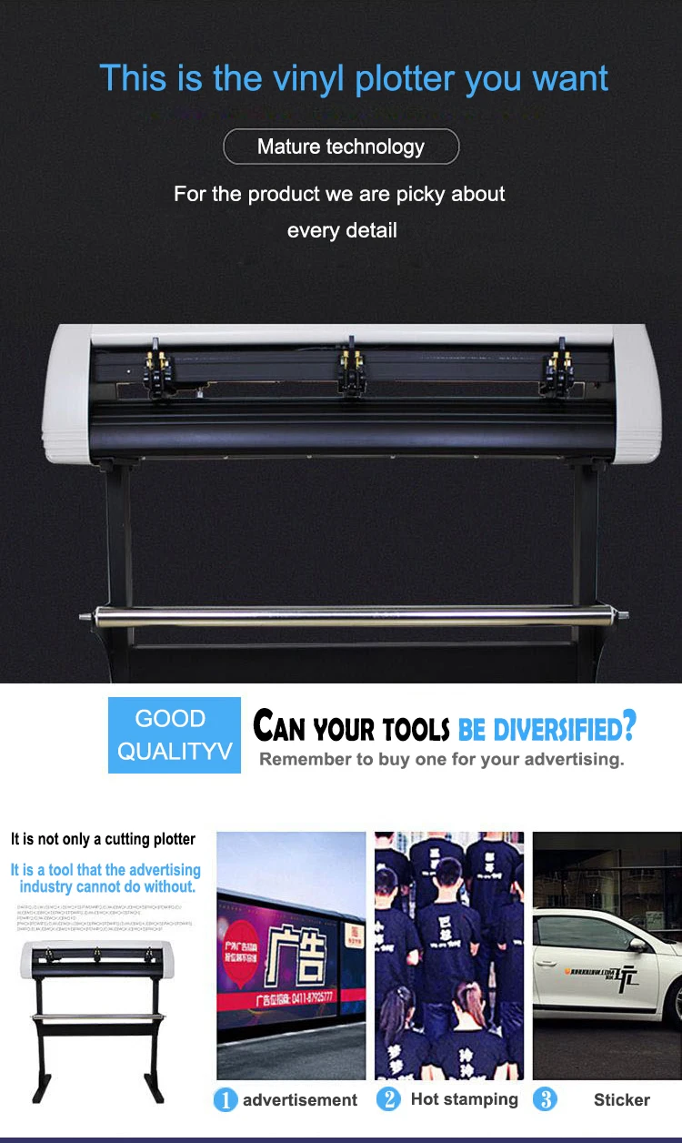 High Quality And Digital Automatic1.2m Small Cutter Plotter Vinyl ...