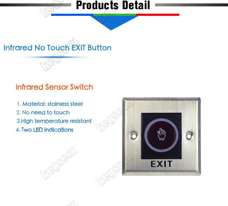 Keysecu No Touch Wave To Exit Switch - Buy No Touch Wave To Exit Switch ...