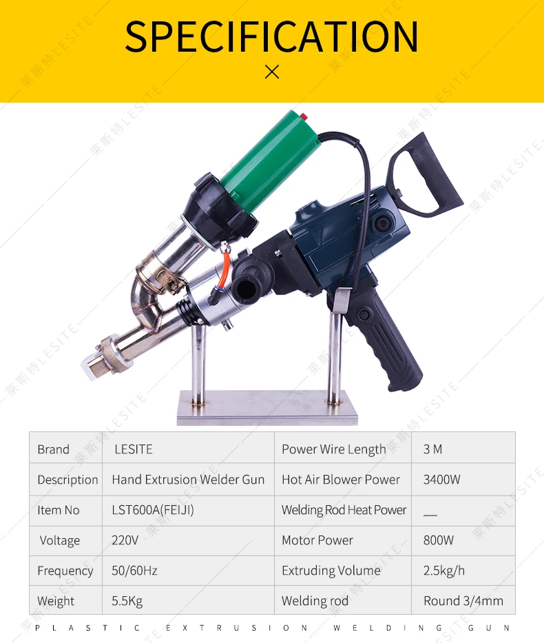 Portable PP Hand Extruder - Efficient Plastic Welding
