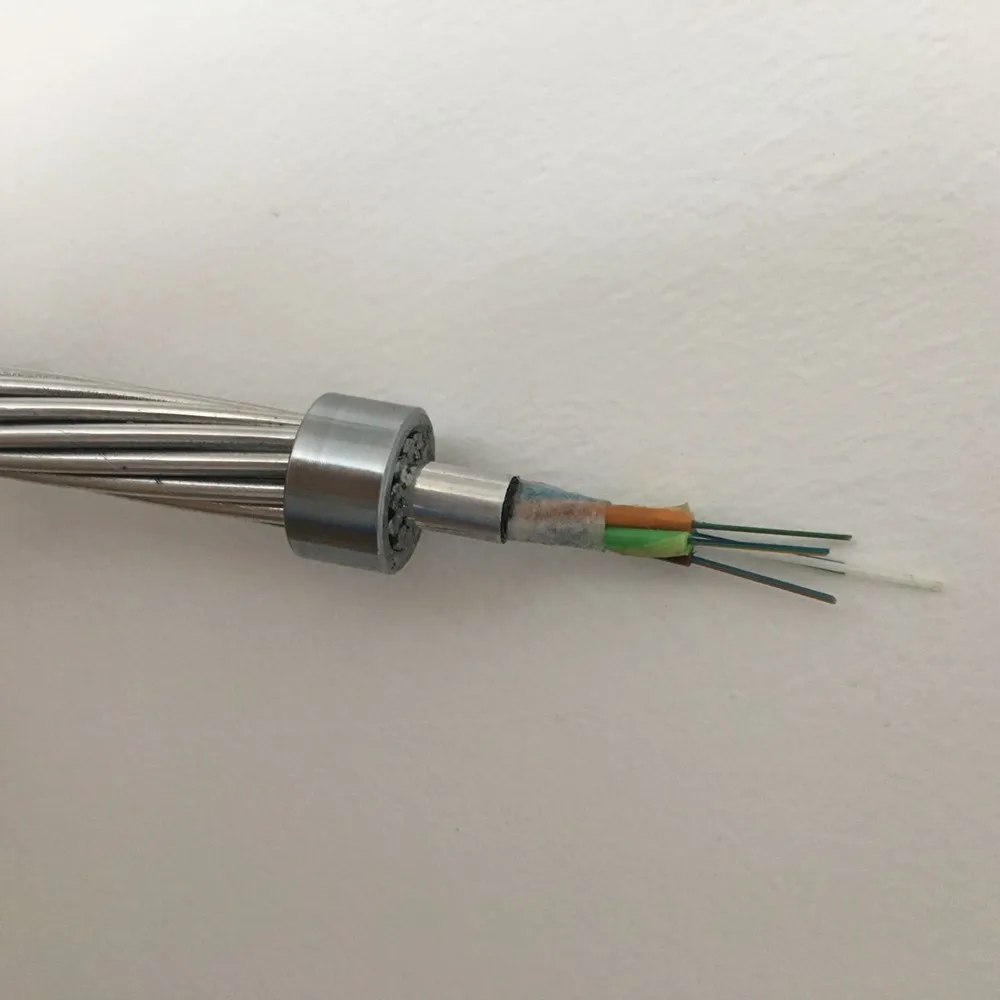 Power Transmission Line Fiber Optical Opgw Cable G652 G655 12 24 48 72 96 Core Overhead ...