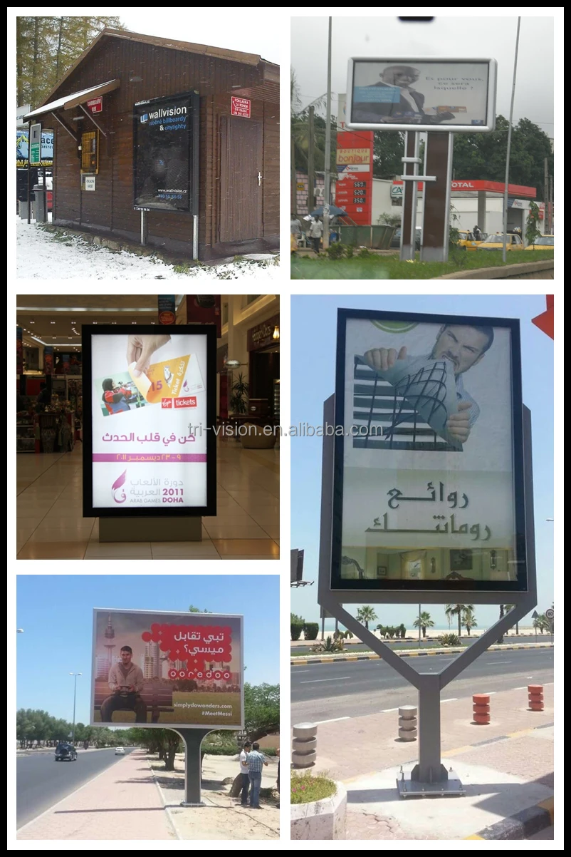 Sgs Oem Outdoor Advertising Lightbox Scroller With Led Lightening Timer System - Buy Advertising ...