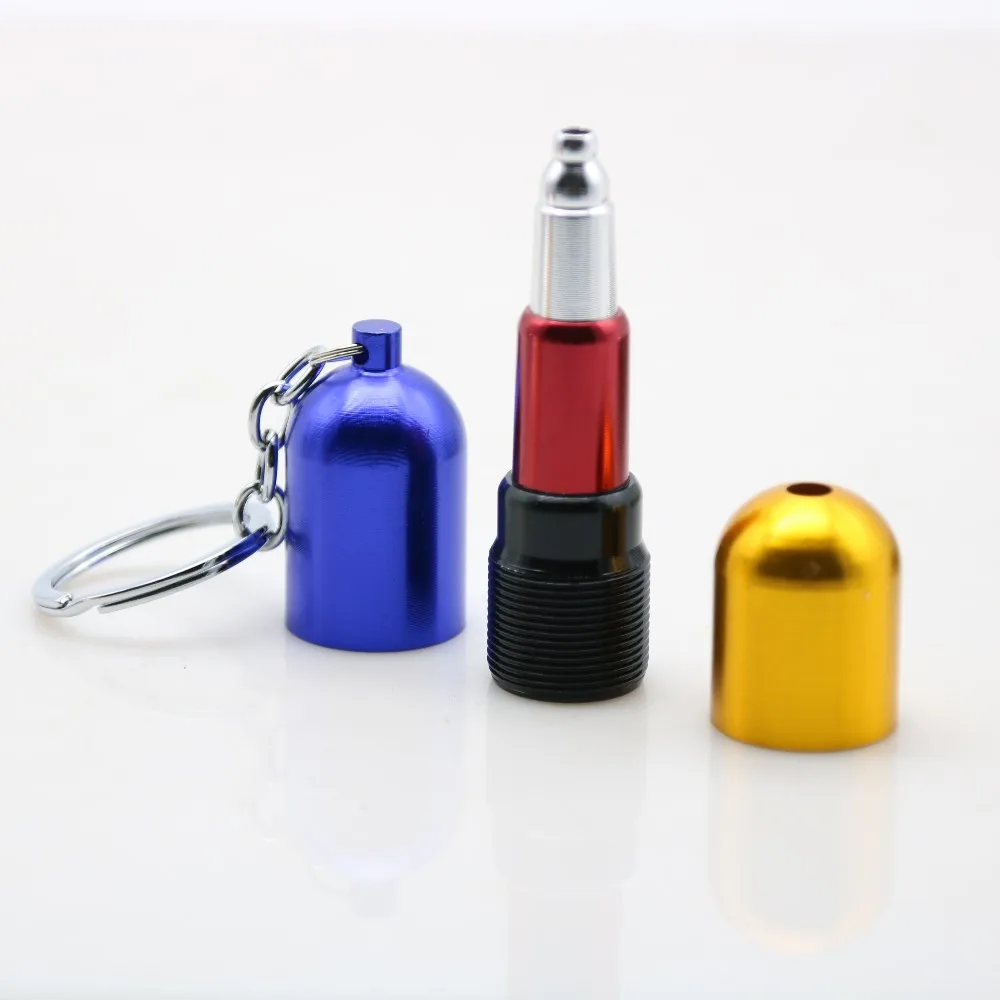 Creative Pill Case Shape Can Be Hidden Smoking Pipe Mix Colors With Key ...