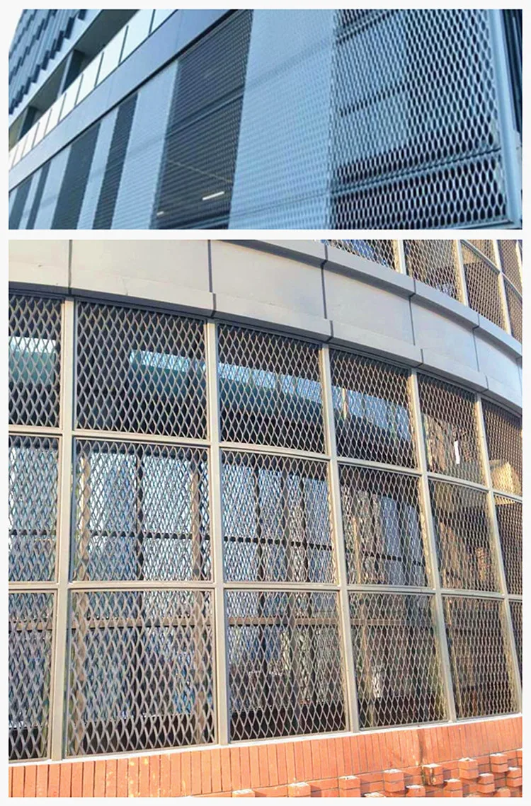 Facade Aluminum Expanded Metal Mesh Wall Panels - Buy Decorative Metal ...