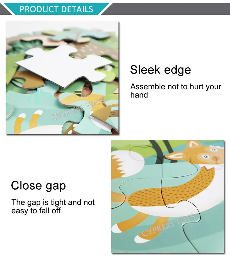 New Design Paper Animal Puzzle 3d Puzzle Paper Puzzle Toy For Kids ...