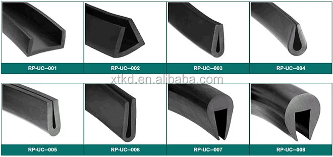 Extruded U Channel Rubber Edge Trim - Buy U Channel Rubber Edge Trim ...
