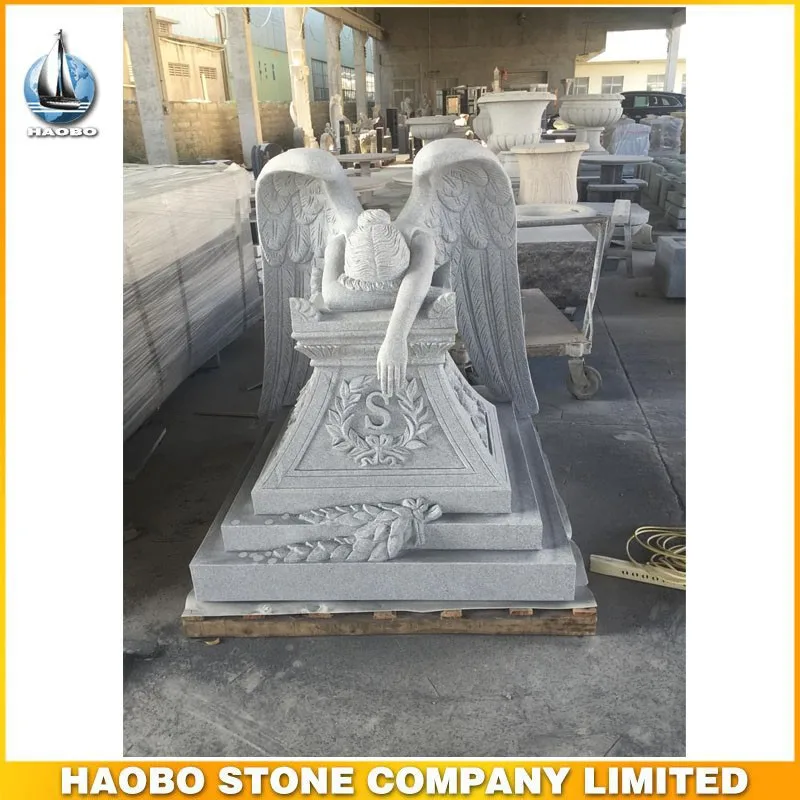 Granite Angel Wing Headstone Tombstone Design - Buy Angel Wing ...