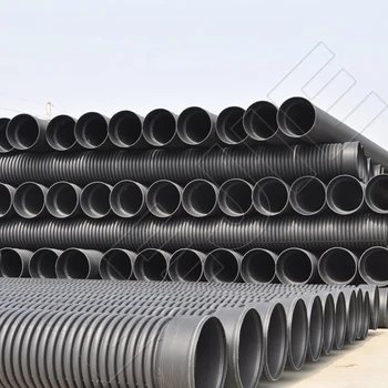 Hdpe Material Pe 100 10 Inch Double Wall Corrugated Culvert Pipe For ...