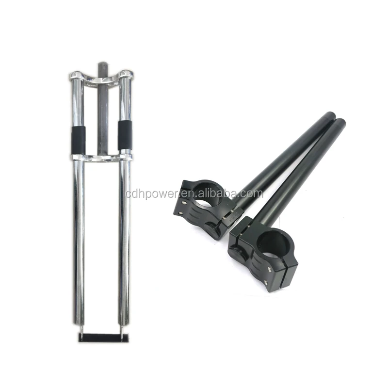 Cdh Triple Tree Fork 26" 1 1/8 Tube And Cnc Bicycle Handle Bar Combo ...