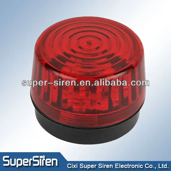 12 Volt Security Strobe Signal Warning Siren Red Flashing Light,Mini ...