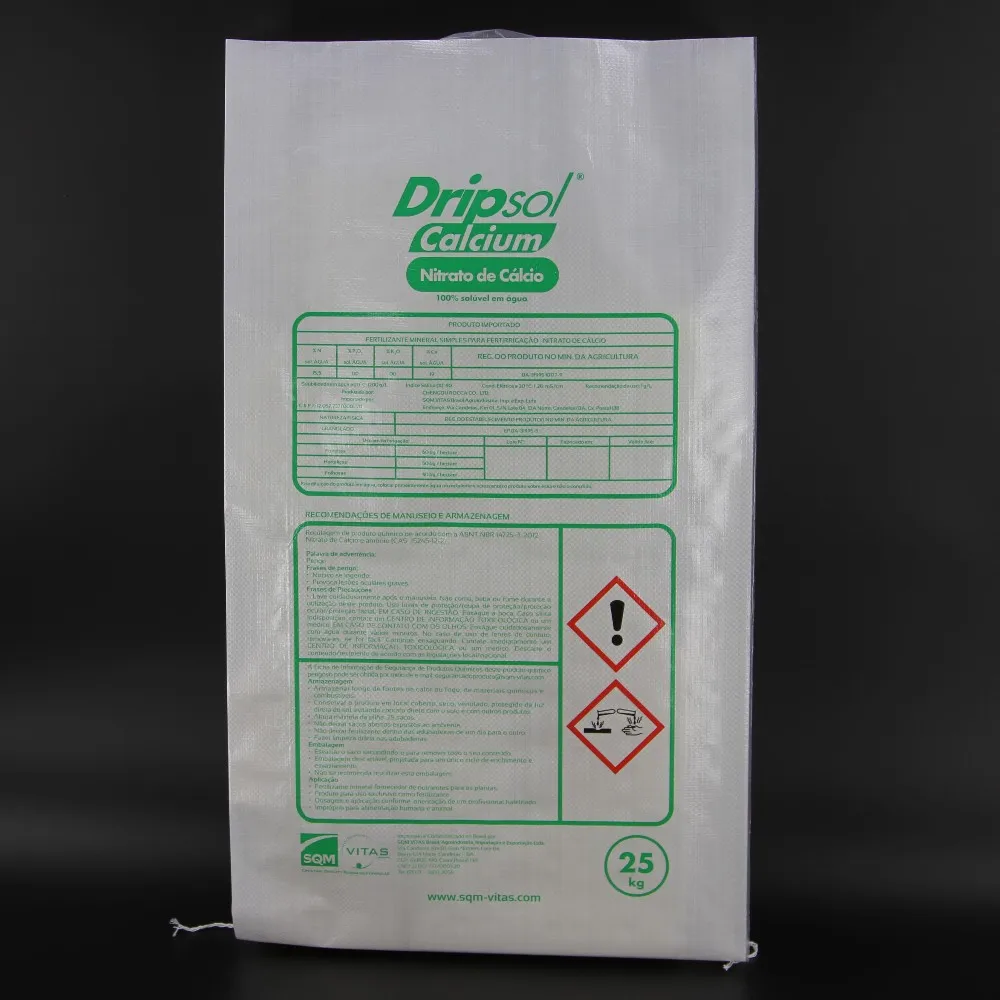 Pp Fertilizer Packaging Bag With Pe Layer 25kg Ffs Bag Of Fertilizer ...