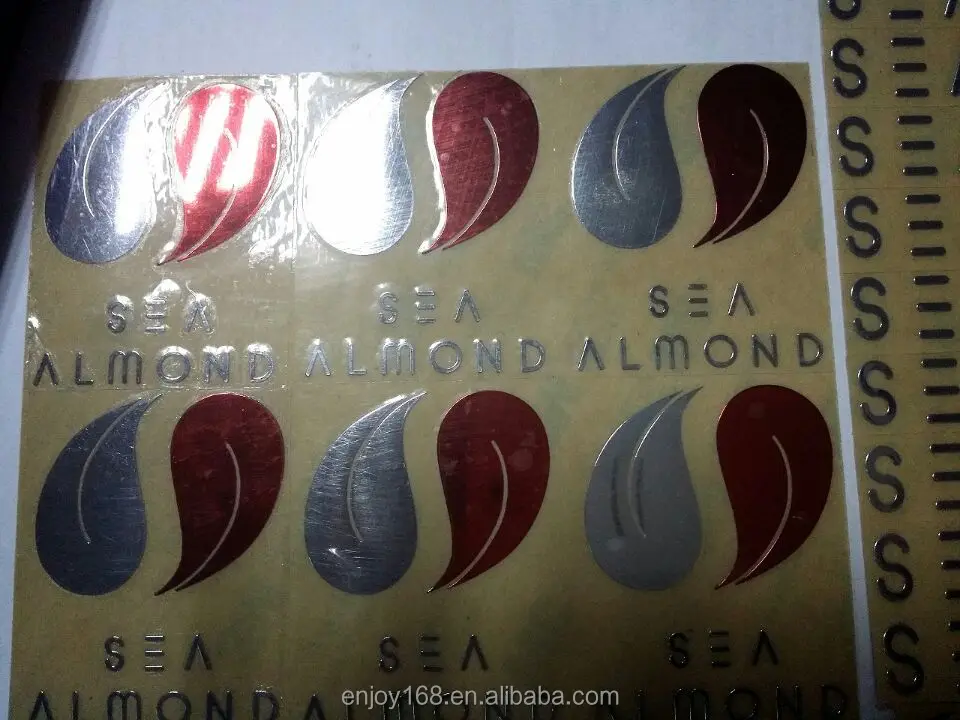 Custom Metal Logo Sticker Metal Plate Sticker - Buy Custom Metal Logo ...