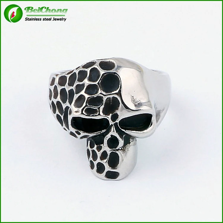 Cheap Wholesale Punk Style Devil Head Mens Titanium Ring,Demon Head ...