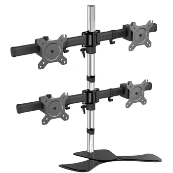 Four-screen Monitor Stand Desktop Adjustable Universal Rotating 13"~27 ...
