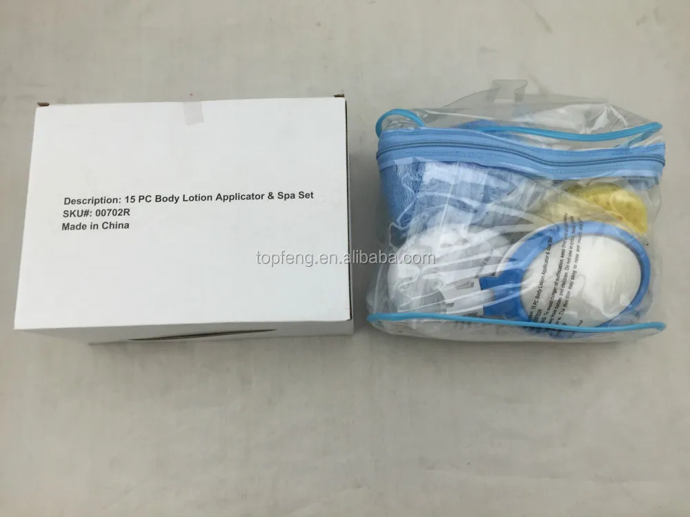 Long Handle Bath Brush/15 Pc Body Lotion Applicator&spa Set - Buy Long ...