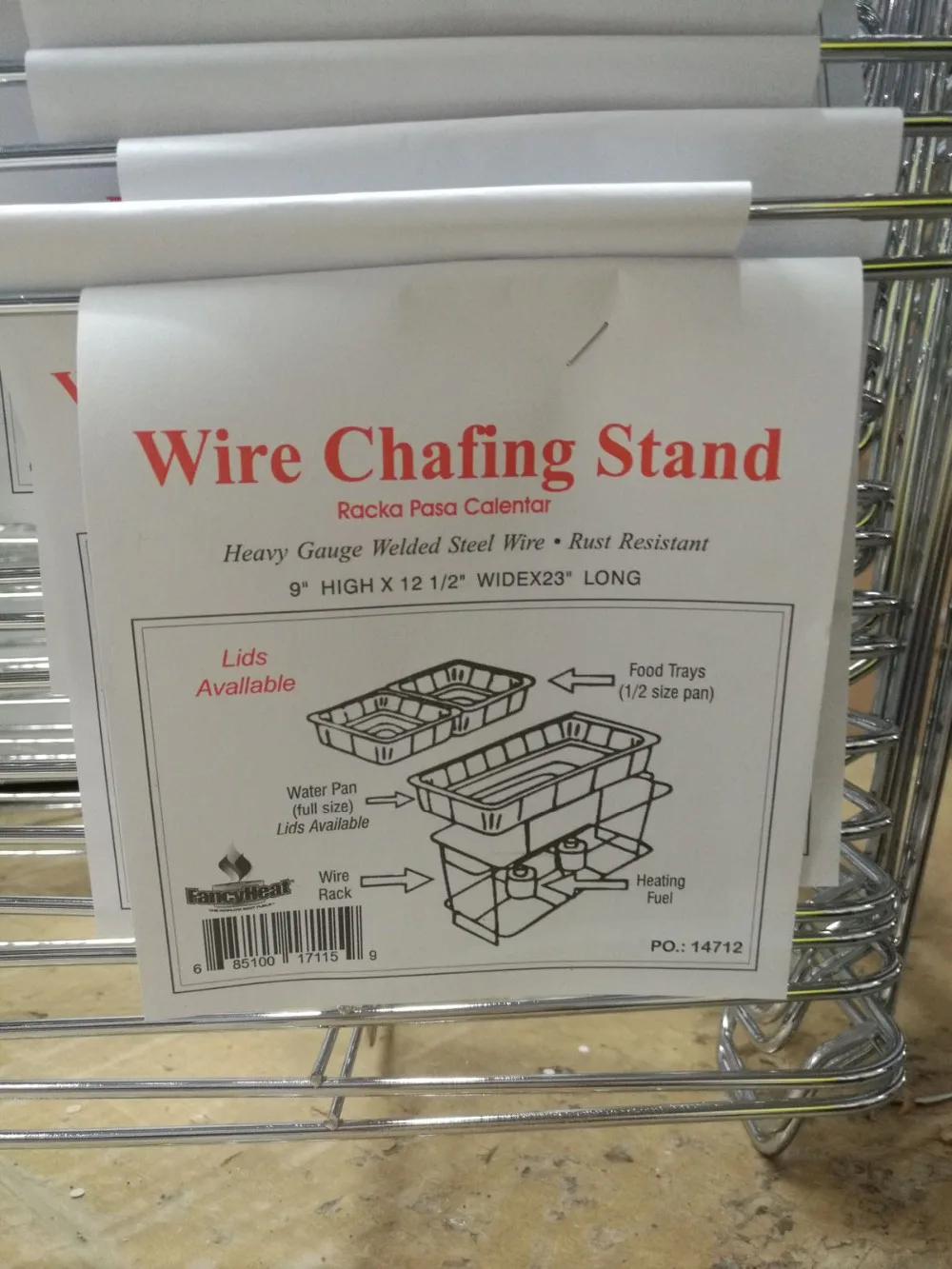 Wire Rack Chafer - Durable and Sustainable Cooking Tools