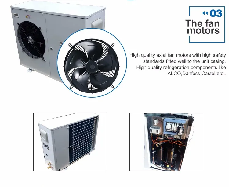4hp Low Temperature Copeland Scroll Compressor Chiller Condensing Unit ...