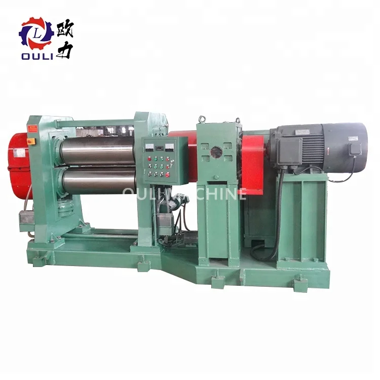 High accuracy two roll rubber calender machine , three roll rubber ...