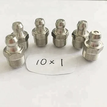M10x1 Stainless Steel Straight Type Grease Nipple Fitting - Buy Grease ...