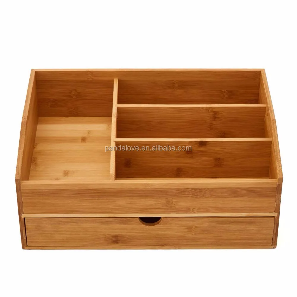Fashion Bamboo Makeup Storage Box/bamboo Cosmetics Collection Box - Buy ...