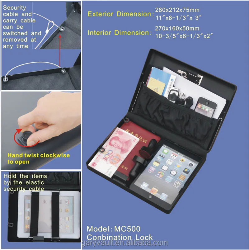 Wholesale - Mc500 Micro Safe Combination Small Car Gun Gun Portable ...