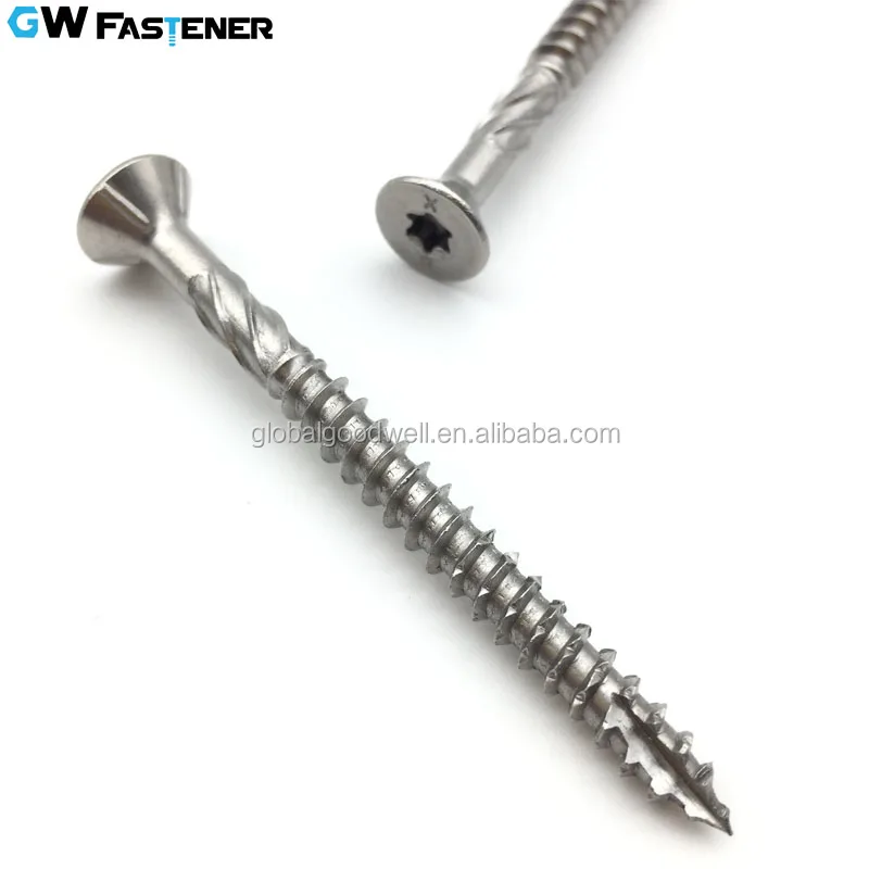 Torx/star Drive Stainless Steel 304 316 Type 17 Wood Decking Screws