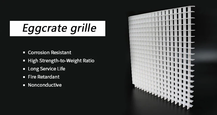 Customized Plastic Egg Crate Grille - Durable ABS Mesh for Industrial ...
