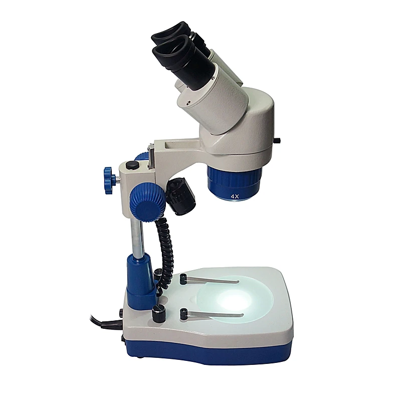 Microscópio estéreo binocular yaxun AK-21, profissional de laboratório 10x led de alta potência ...