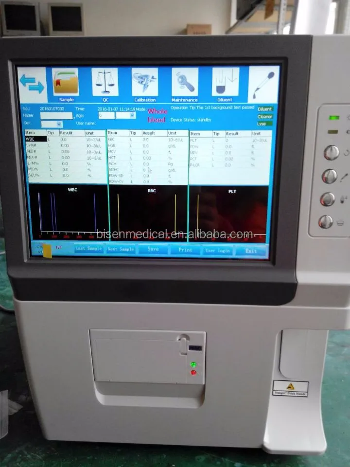 Bs-smart-i 3-part Double Channel Fully Auto Blood Test Machine Gas ...